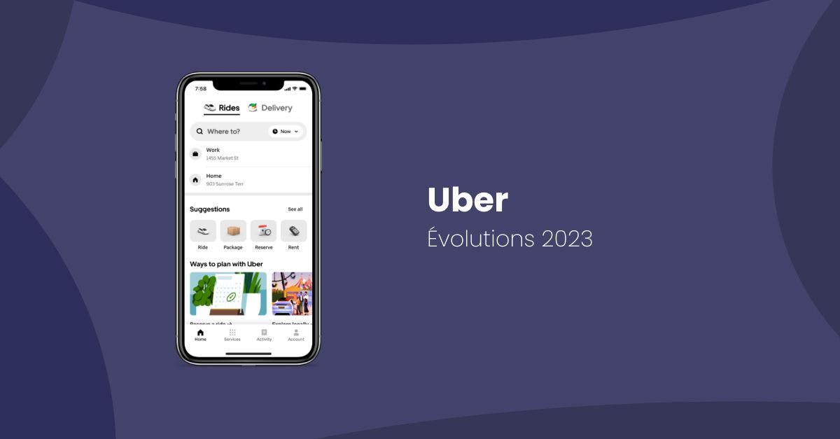 Uber : les évolutions de l'application 2023